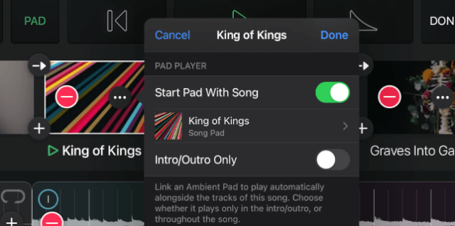 Pad Player in Playback | MultiTracks